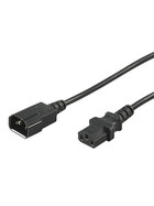 Netzkabel (Kaltgerätekabel) Verlängerung AC Buchse > AC Stecker 2m